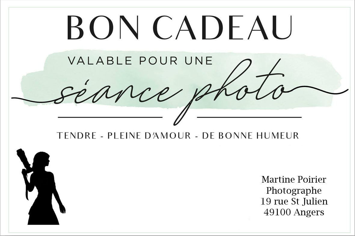 Carte cadeau shooting photo - Martine Poirier